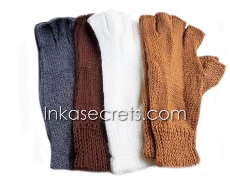 100 Alpaca Blend Fingerless Gloves Inkasecrets