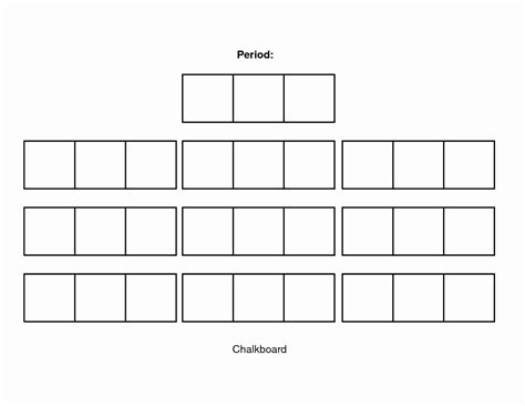 Free Printable Classroom Seating Chart Template Printable Templates