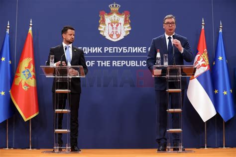 Вучиќ на Црна Гора нема да и застанеме ниту на сенката