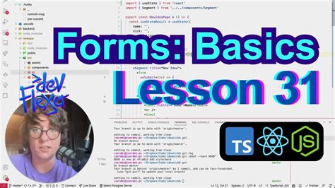 Lesson Forms Basics TypeScript Node Js React YouTube