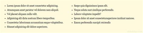 How To Create A Two Column List In Html Css