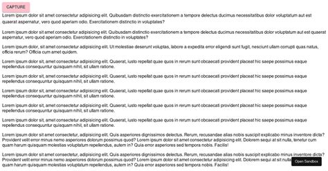 Use React Screenshot Examples Codesandbox