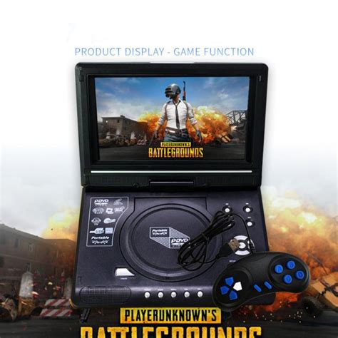 Портативный DVD-плеер, экран с поворотом на 270 градусов, HD-видеоплеер ...