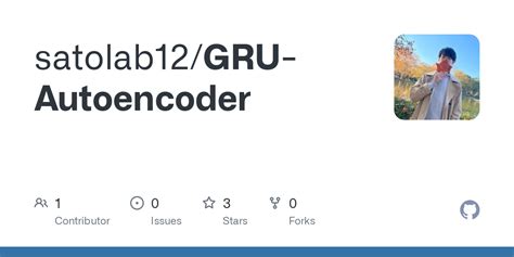 GitHub Satolab GRU Autoencoder