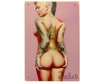 Vintage Pin Up Sign Etsy