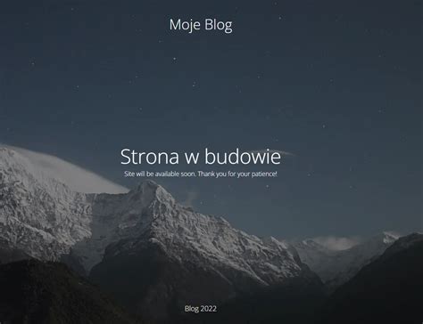 Strona W Budowie Wordpress Jak Wykona Domenomania Pl