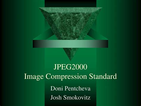 ppt jpeg2000 image compression standard powerpoint presentation free