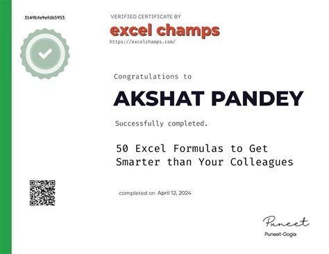 graduated with excel champs certification akshat pandey posted on the topic linkedin