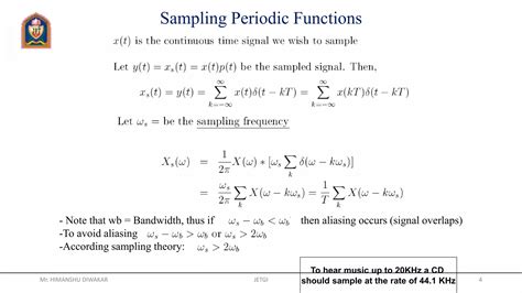 Fourier Transforms Of Discrete Signals DSP PPT