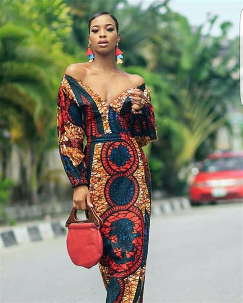 Red African Dressafrican Clothing For Womenafrican Maxi Etsy