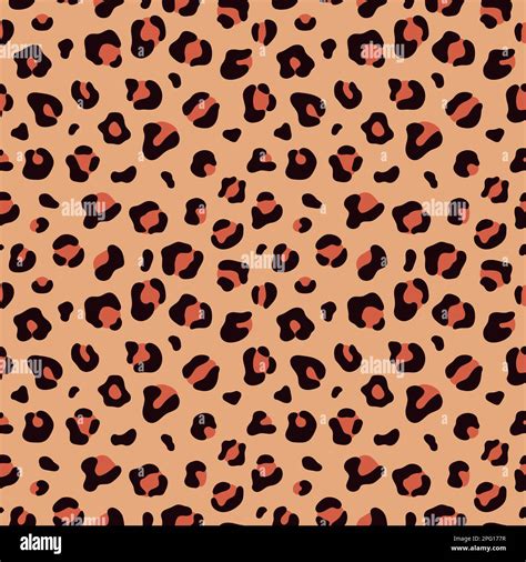 Leopard Spots Print Seamless Pattern Vector Illustration Stock Vector