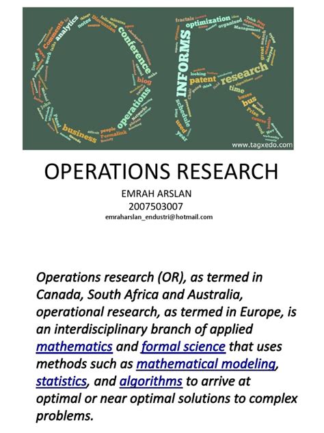 operations research pdf