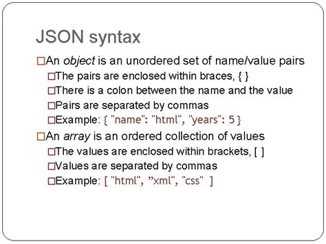 Json Overview And Parsing Slides Courtesy Dr Lynne