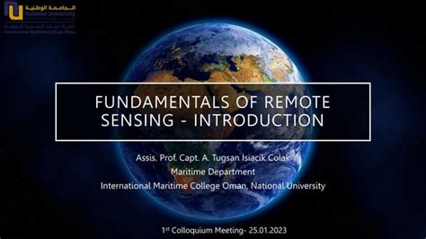 Fundamentals Of Remote Sensing Introductionpptx
