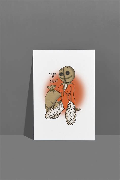 Trick Or Treat Sam Babe Trick R Treat Themed Horror Print Etsy