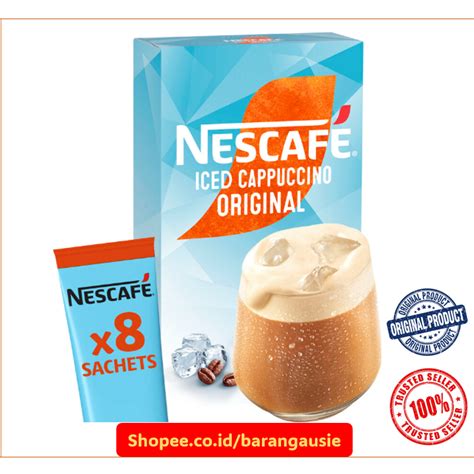 Jual Nescafe Iced Cappuccino Coffee Sachets 8 Pack Made In Australia