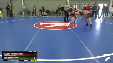 145 Lbs Champ Round 1 Kaden Vandermark Dinwiddie Mat Rats Vs Nathaniel Davis Dale Wrestling