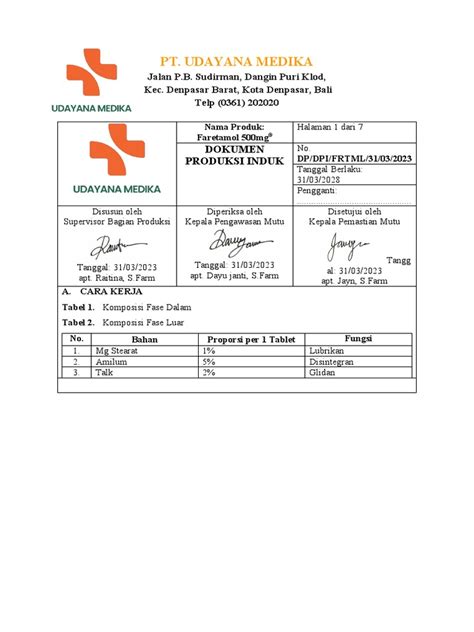 Baru Format Jaminan Mutu Pdf