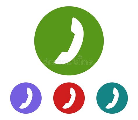 Значок телефонной трубки телефона Иллюстрация штока иллюстрации
