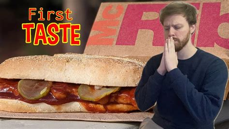 Trying Mcrib For The First Time Youtube