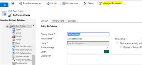 dynamics 365 managed properties of forms carl de souza