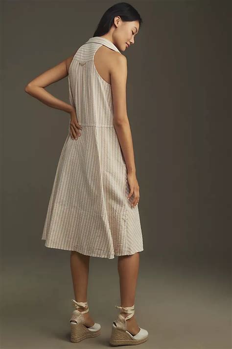 Pilcro Sleeveless Halter Swing Midi Dress Anthropologie