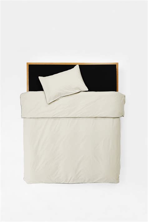 Pillowcase Pair In Contrast Edge Canvas With Cinder Sutram