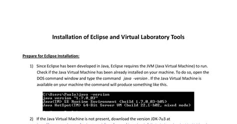 Step Install Eclipse Laboratory Pdf Docdroid