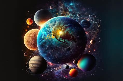 Premium AI Image A Representation Of Space Media Mix NASA Provided