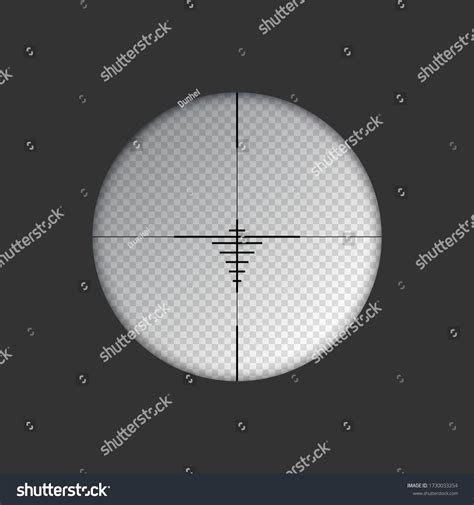 Sniper Rifle Scope Weapon Aim Template Stock Vector Royalty Free 1730033254 Shutterstock