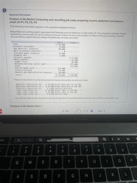 required information problem 2 3a static computing