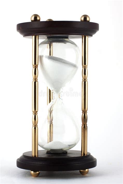 1124 Hourglass Sandglass Sand Timer Sand Clock Isolated White Stock