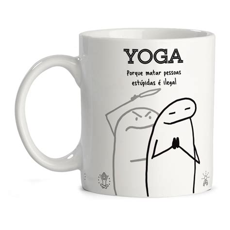Caneca Personalizada Profissão Yoga Porcelana Flork Meme Shopee Brasil