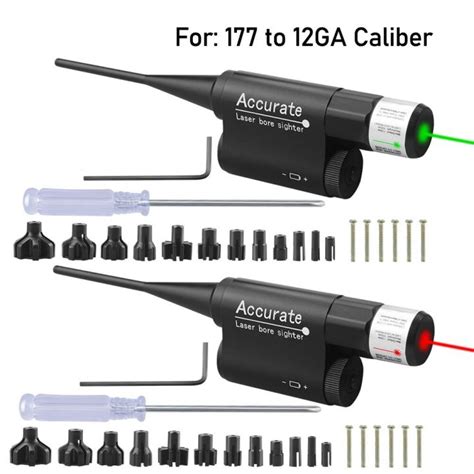 Multi Caliber Debugging Free Green Red La Ser Bore Sight Kit For 177