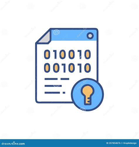 Data Decryption Screen With Text Decoding Window Vector Illustration