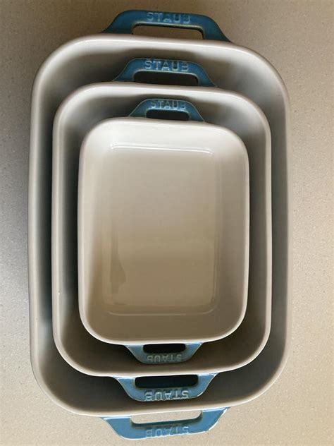 Staub Ceramic 3 Piece Rectangular Baking Dish Set Macys