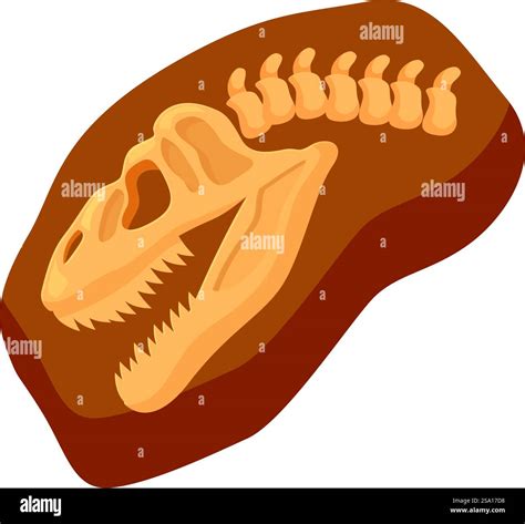 Head Dino Fossil Icon Cartoon Vector Soil Mud Layer Biology Museum Head Dino Fossil Icon Head Dino Fossil Icon Cartoon Vector Soil Mud Layer Biology Museum Head Dino Fossil Icon