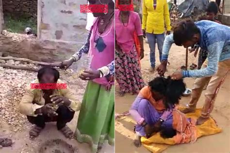 नागौर Nagaur जिले में एक महिला और पुरुष के साथ बर्बरता के कुछ वीडियो