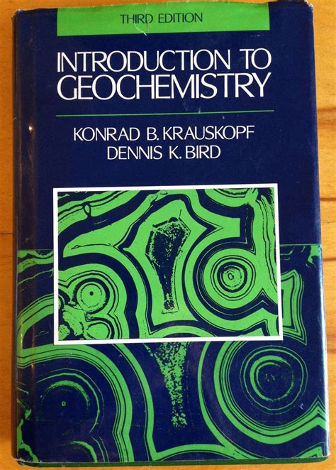 Introduction To Geochemistry 3rd Edition 9780070358201