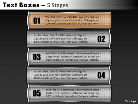 Text Boxes PPT Design PowerPoint Templates Designs PPT Slide Examples Presentation Outline
