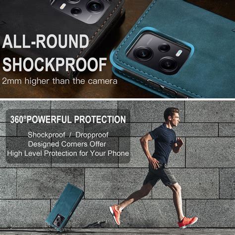 CaseMe Xiaomi Redmi Note 12 Pro Plus Wallet Magnetic Case Blue