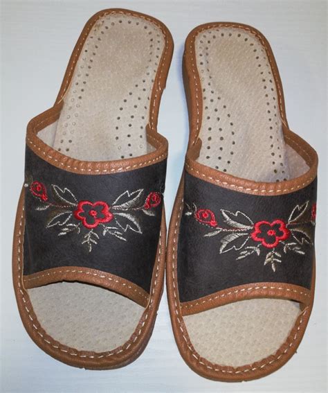 Damskie Pantofle Kapcie Ciapy Góralskie Skórzane Lublin Kup teraz na Allegro Lokalnie