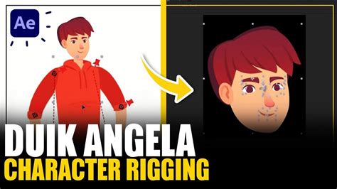 DUIK ANGELA: Full Character Rig + Animate in After Effects Tutorials - YouTube