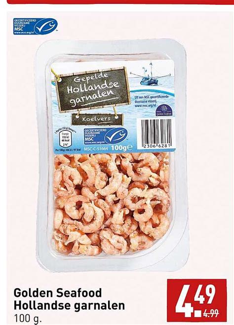 Golden Seafood Hollandse Garnalen Aanbieding Bij Aldi 1foldersnl