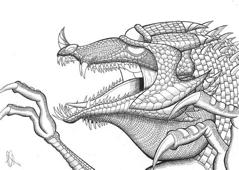 Kraid Ink Drawing I Have Made Some Time Ago Rmetroid