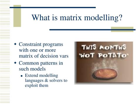 Ppt Matrix Modelling Powerpoint Presentation Free Download Id5750248