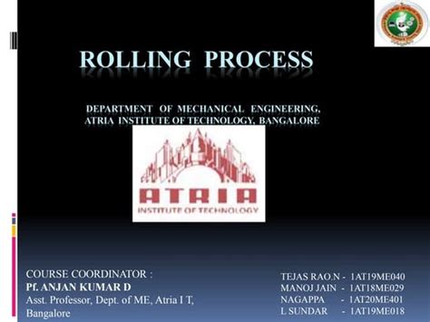 Hot Rolling And Cold Rolling Process Ppt