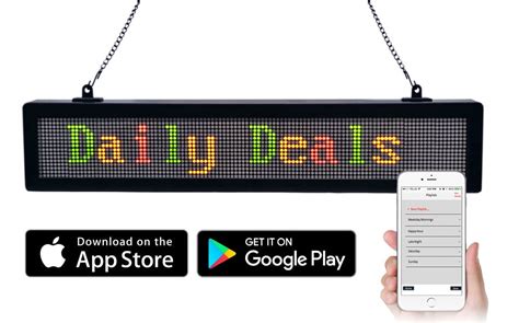 Royal Sovereign Bluetooth LED Scrolling Message Sign RSB Walmart