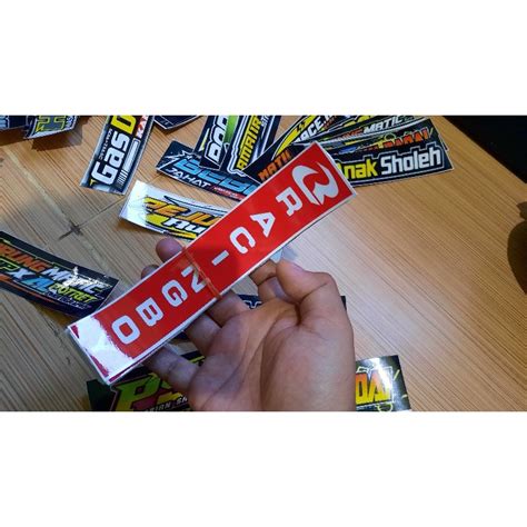Jual Stiker Vinyl Costum Juga Bisa Shopee Indonesia