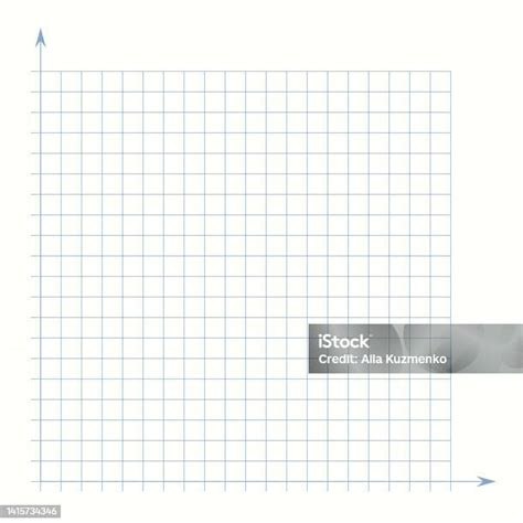 Kertas Kisi Grafik Matematika Sistem Koordinat Cartesian Dengan Sumbux